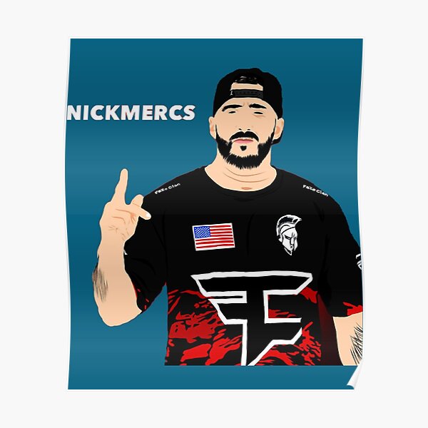 "nickmercs artwork175" Poster for Sale by UpgradeArcade | Redbubble