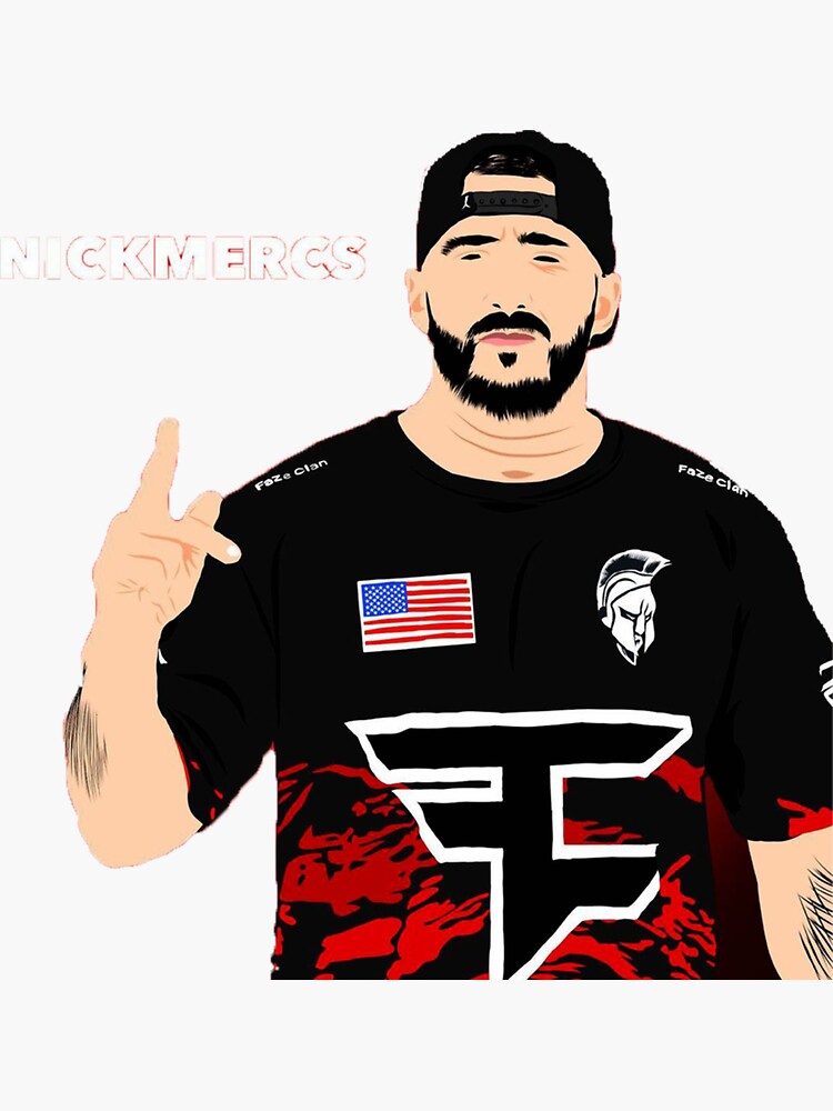 "nickmercs artwork175" Sticker for Sale by UpgradeArcade | Redbubble
