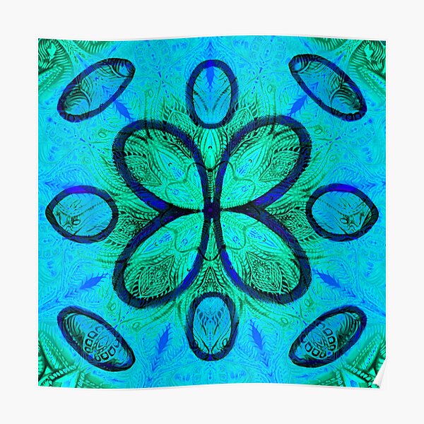 "Circular repeating pattern - terracotta" Poster for Sale by zilvart ...