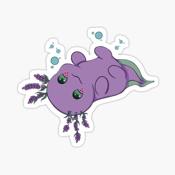 "Lavender Axolotl" Sticker for Sale by Callirai | Redbubble