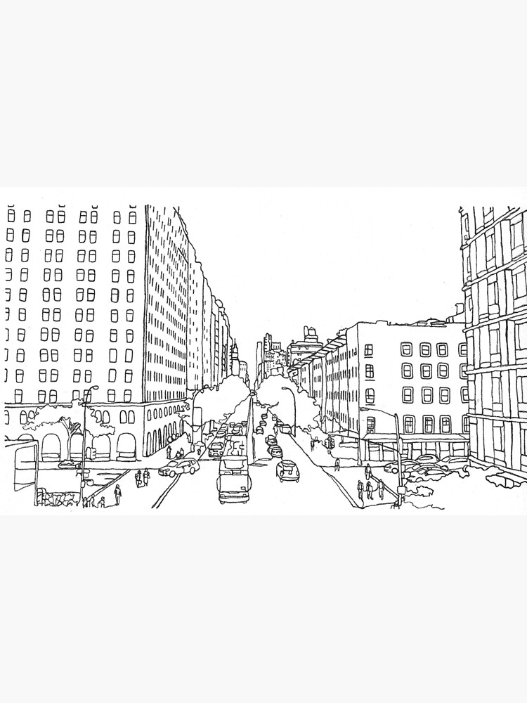 "Chelsea NY Line Drawing" Poster by chailyn | Redbubble