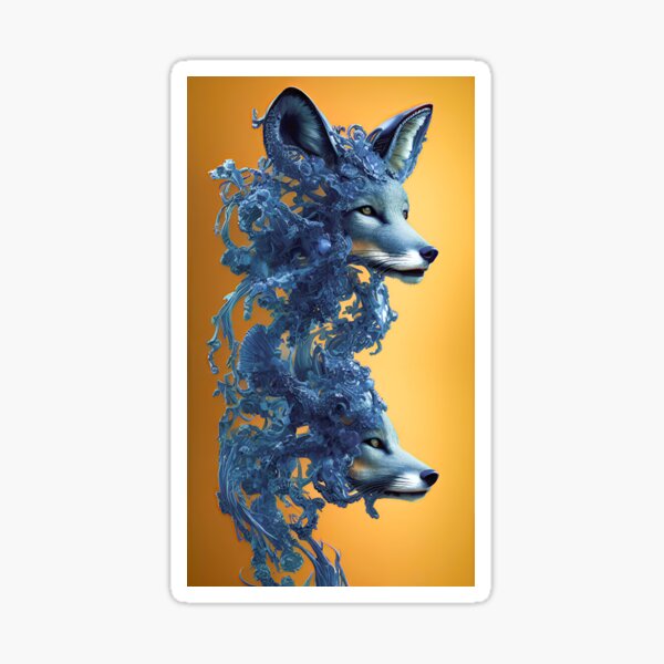 "fox head" Sticker for Sale by youbup6 | Redbubble