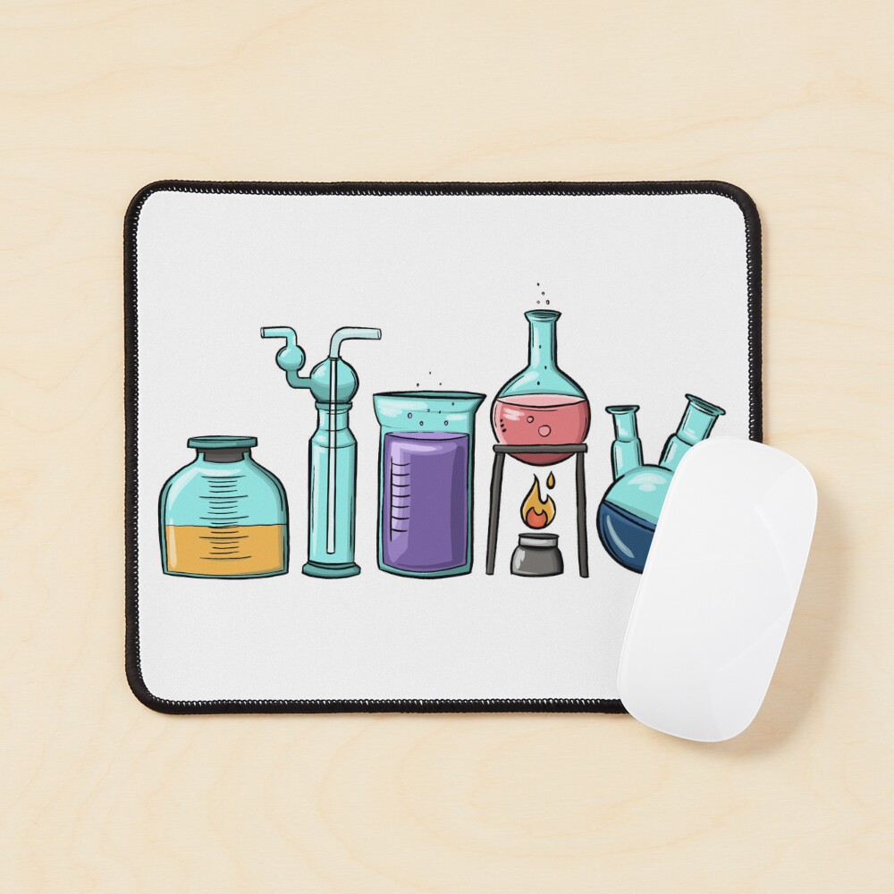 "Chemistry lab equipment design" Sticker for Sale by Capy-town | Redbubble