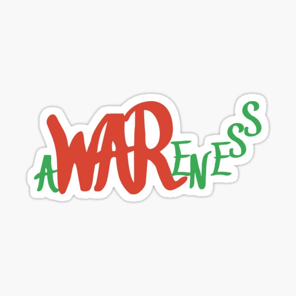 "Awareness " Sticker for Sale by Svetlana8 | Redbubble