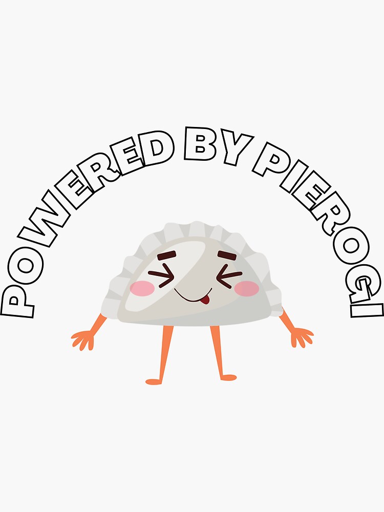"Pierogi funny" Sticker for Sale by HaraldHodenhans | Redbubble