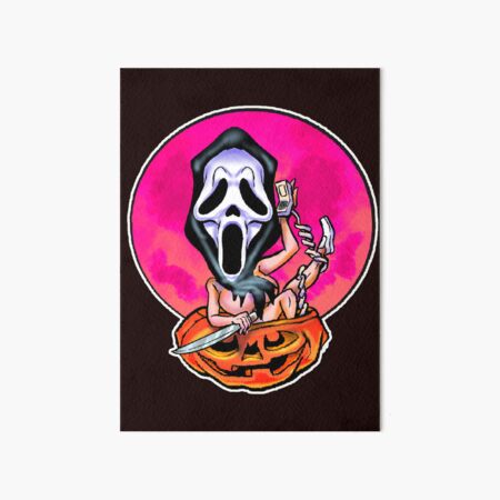 "Pumpkin Pinup: SCREAM" Art Board Print for Sale by biomek | Redbubble