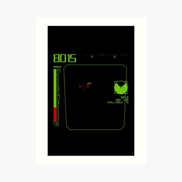 "Armored Core 1 - Ps1 - Ingame Hud" Art Print for Sale by Mecha-Art ...