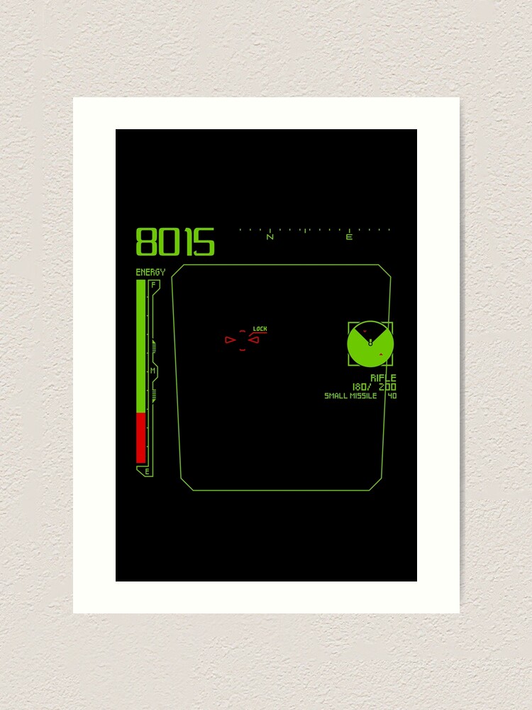 "Armored Core 1 - Ps1 - Ingame Hud" Art Print for Sale by Mecha-Art ...