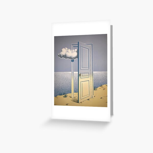 "Walk through the door into the very heart of Magritte’s" Greeting Card ...