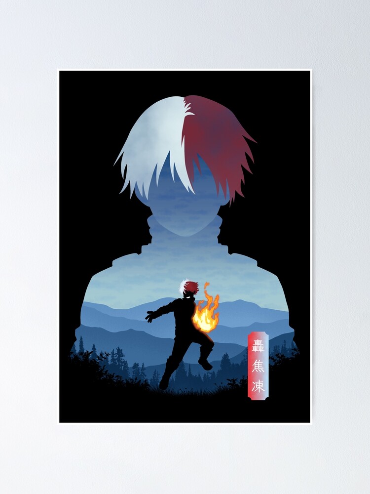 "Shoto Todoroki" Poster for Sale by Plan-A | Redbubble