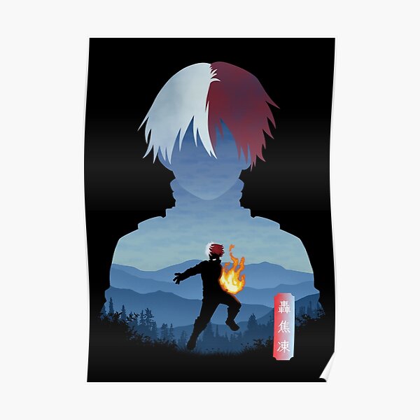 "Shoto Todoroki" Poster for Sale by Plan-A | Redbubble