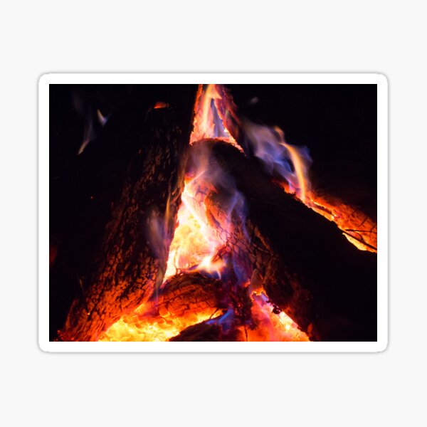 "Camp Fire" Sticker for Sale by pocketurtle | Redbubble