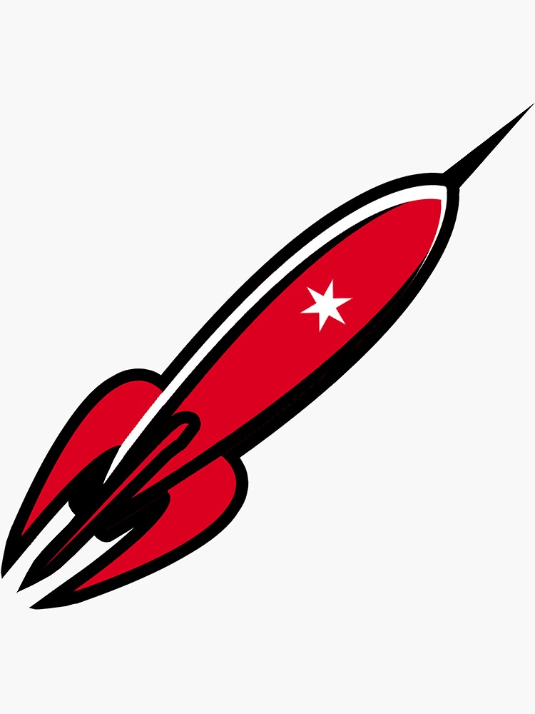 "Rockets Football Team Logo" Sticker for Sale by DubyaGFX | Redbubble
