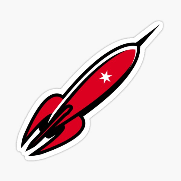 "Rockets Football Team Logo" Sticker for Sale by DubyaGFX | Redbubble