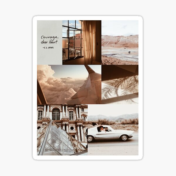 "beige aesthetic" Sticker for Sale by fallouthartley | Redbubble