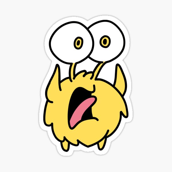 "Shocked Monster" Sticker for Sale by randmstickers | Redbubble
