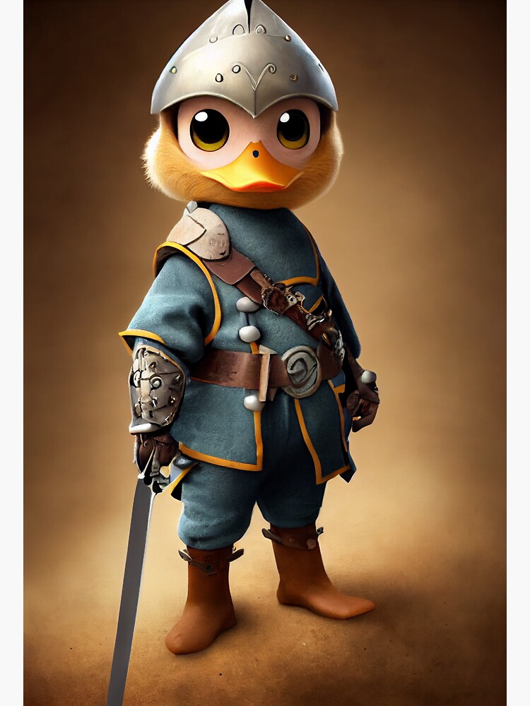 "Duck with a Sword" Sticker for Sale by josoria1978 | Redbubble