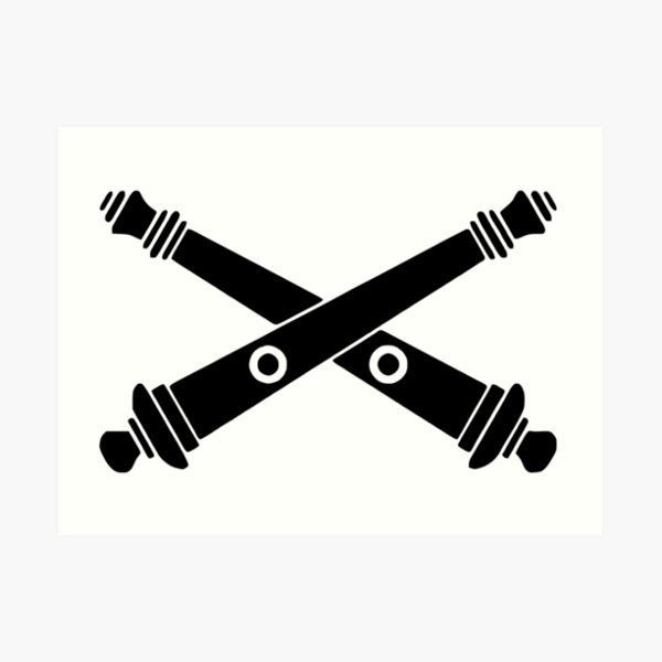 "US Army Field Artillery Insignia - black" Art Print for Sale by fwho ...