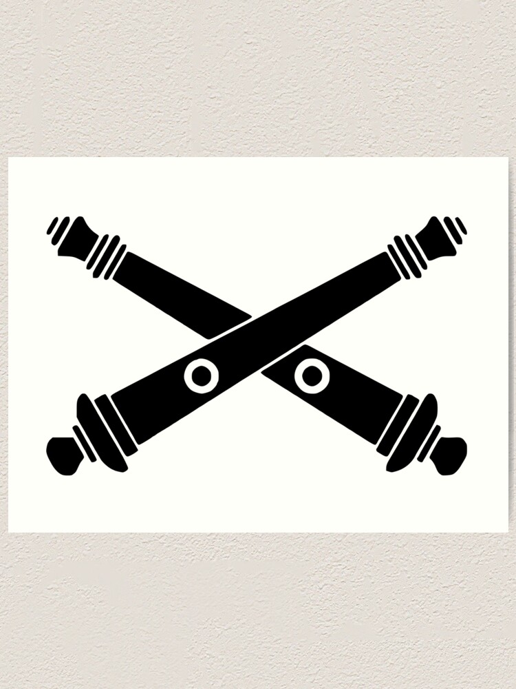"US Army Field Artillery Insignia - black" Art Print for Sale by fwho ...