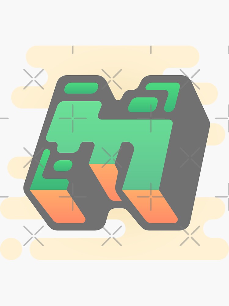 "Minecraft Logo " Sticker for Sale by jamcaYT | Redbubble