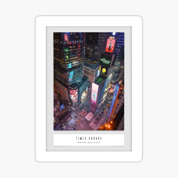 "Times Square, New York, United States" Sticker for Sale by TomaszHa ...