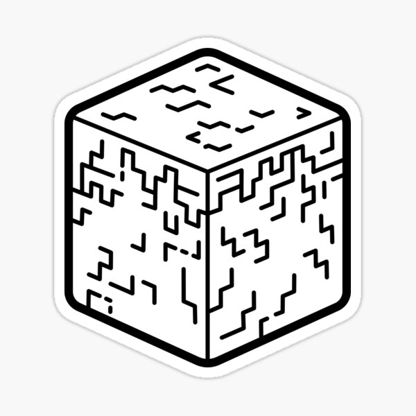 "Minecraft Grass Block" Sticker for Sale by jamcaYT | Redbubble