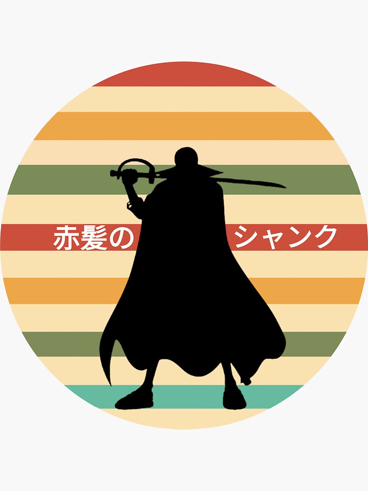 "Akagami no Shanks" Sticker for Sale by sezae31 | Redbubble