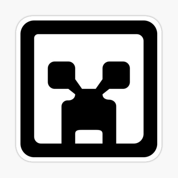 "Minecraft Creeper face" Sticker for Sale by jamcaYT | Redbubble