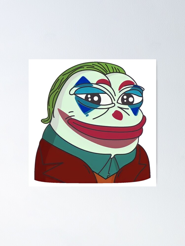"Joker Pepe" Poster for Sale by PepeRus | Redbubble