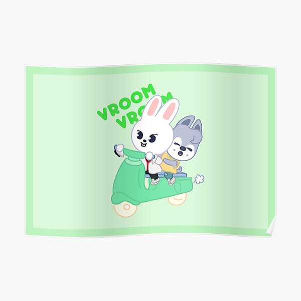 "STRAY KIDS (SKZOO) Wolf Chan and Leebit (Drive)" Poster for Sale by ...