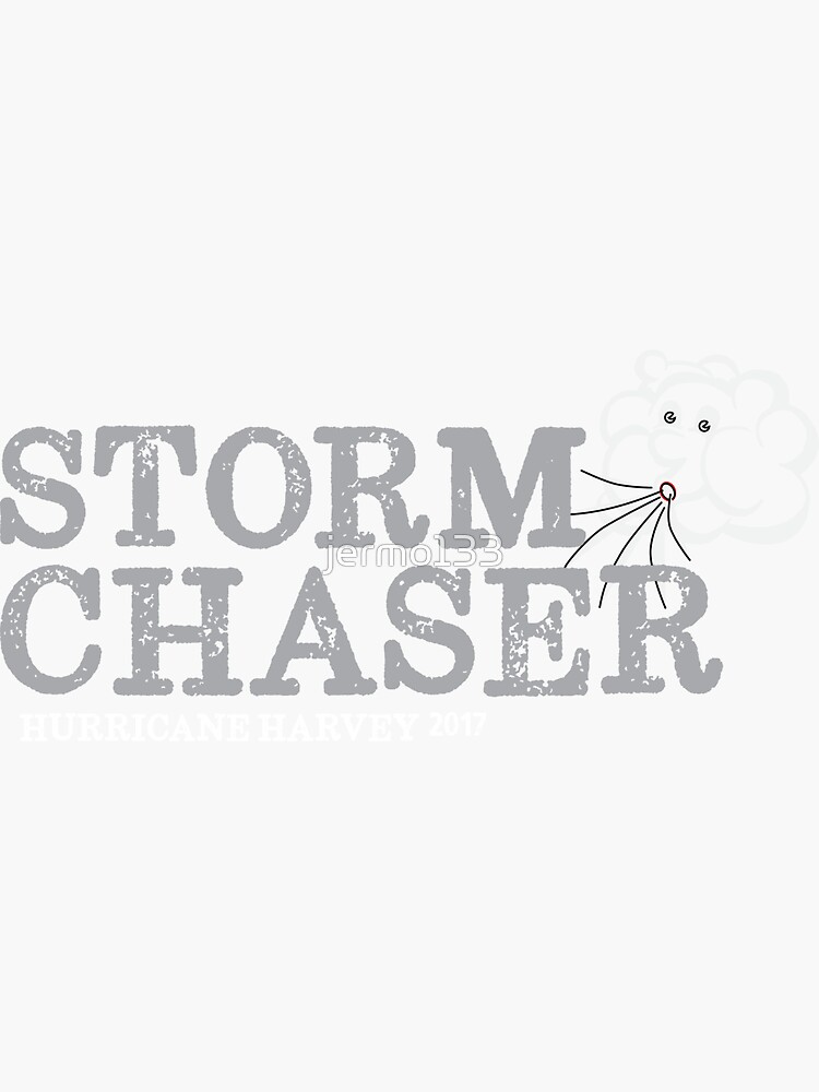 "Storm Chaser Hurricane and Tornado Graphic Design" Sticker by jermo133 ...