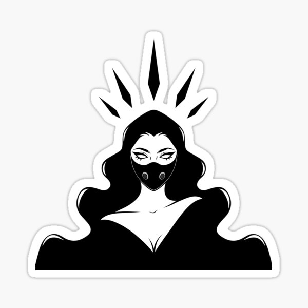"Apocalypse Queen (Black Version)" Sticker for Sale by ObsidianDaz ...
