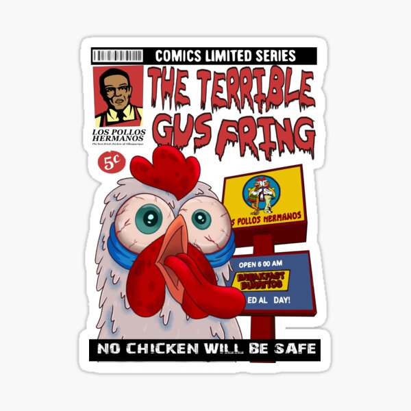 "THE TERRIBLE GUS" Sticker for Sale by ric1977 | Redbubble