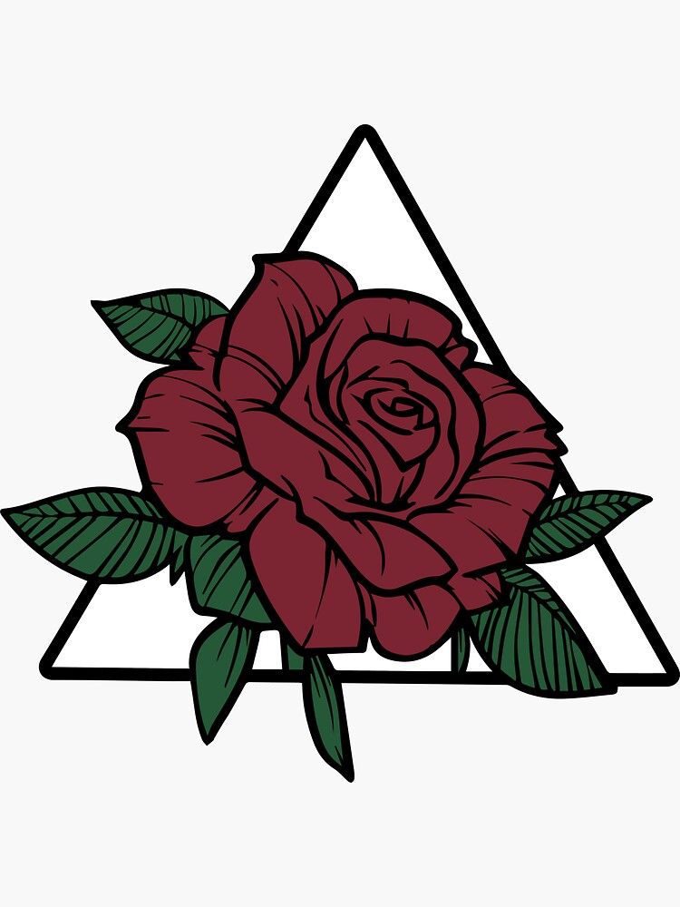 "Rose Tattoo" Sticker for Sale by mauiwauilife | Redbubble