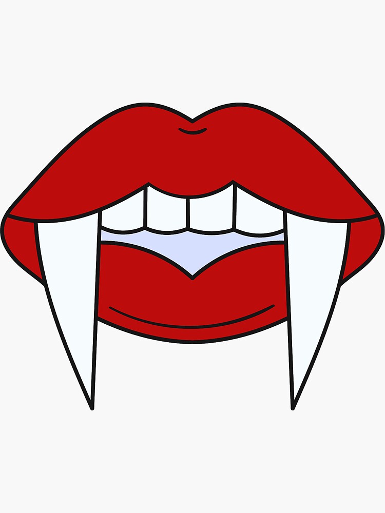 "Vampire Lips" Sticker for Sale by randmstickers | Redbubble
