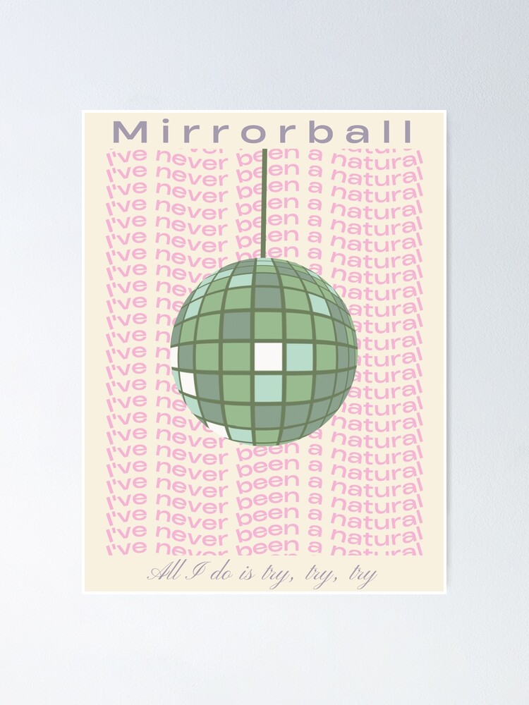 "Taylor Swift folklore Mirrorball " Poster for Sale by erink2 | Redbubble