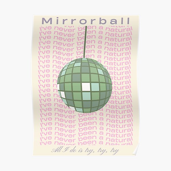 "Taylor Swift folklore Mirrorball " Poster for Sale by erink2 | Redbubble