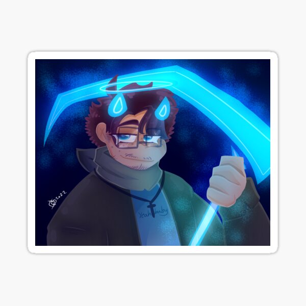 "Lineless Spencer" Sticker for Sale by LuckySpark42 | Redbubble