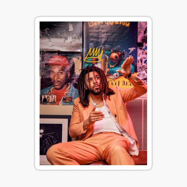 "Cole World poster" Sticker for Sale by mayramartinez | Redbubble