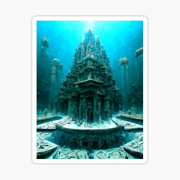 "Lost City Of Atlantis" Sticker for Sale by TheHouseMaster | Redbubble