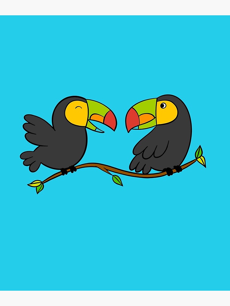 "Two Toucans Best Friends" Poster for Sale by heathercashart | Redbubble