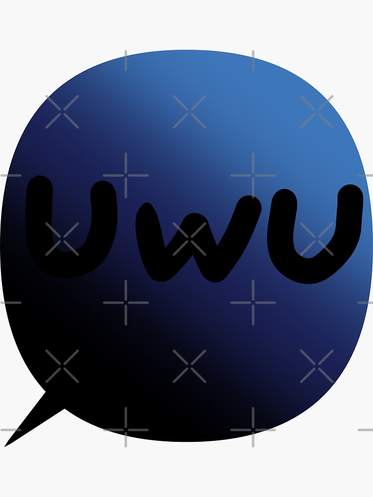 "Chat bubble UwU" Sticker for Sale by Nyamelon | Redbubble