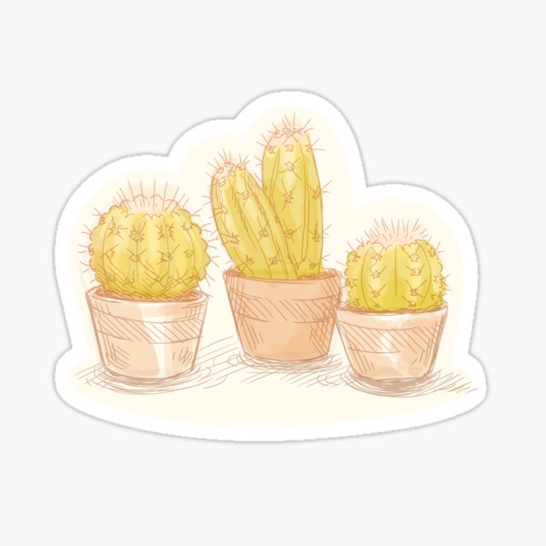 "Cacti" Sticker for Sale by bibmob | Redbubble