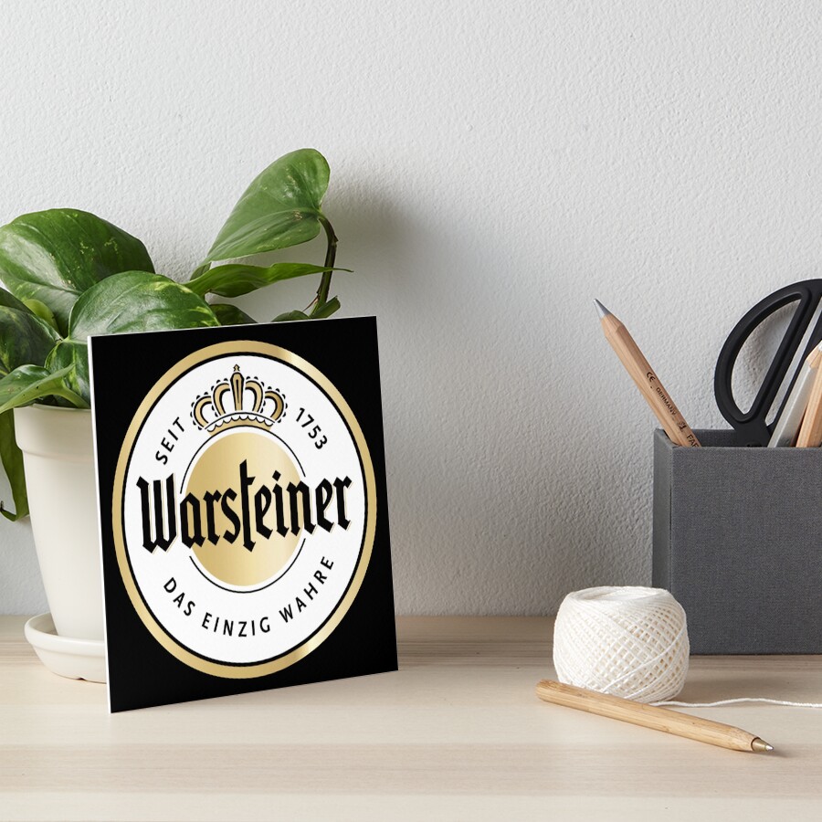 Lámina rígida «logotipo de warsteiner das einzig wahre, cerveza ...