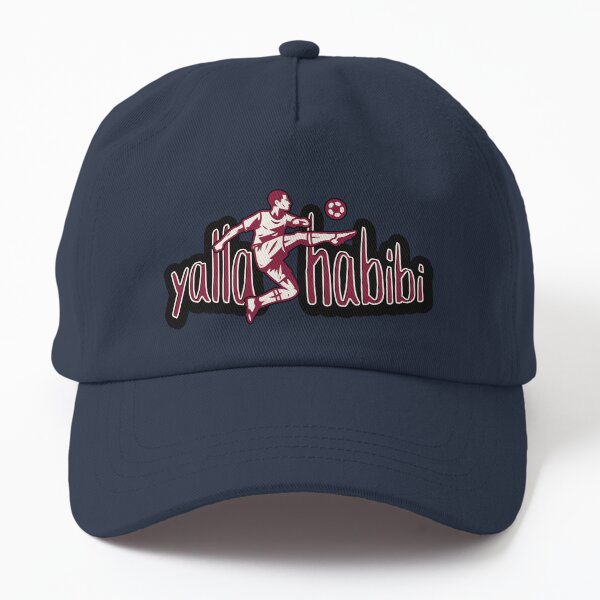 "World Cup 2022 Yalla Habibi Qatar 2022 Soccer" Cap for Sale by ...