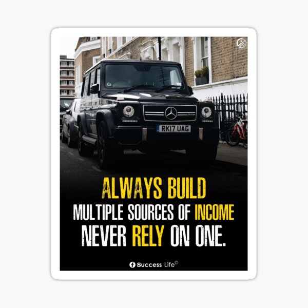 "Sources of Income" Sticker for Sale by TSNstore | Redbubble