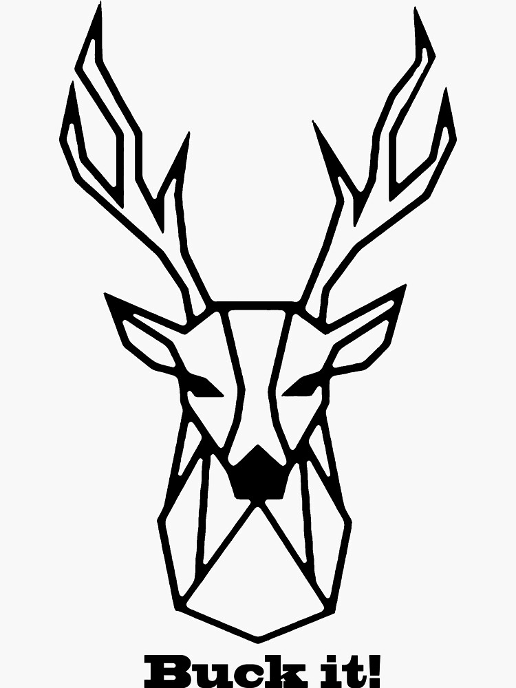 "Buck!" Sticker for Sale by jukuwuku | Redbubble