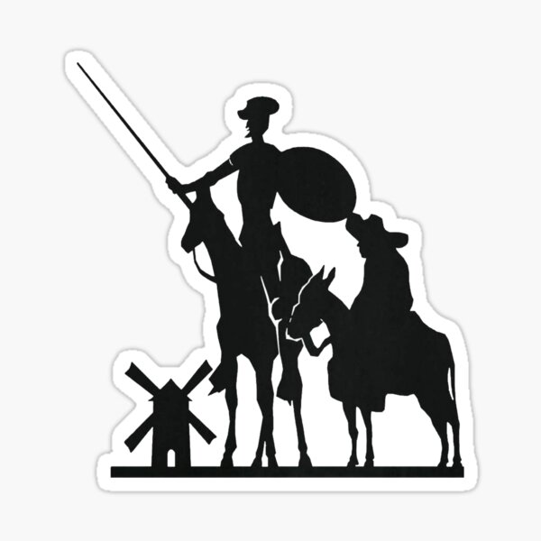 "Don Quixote" Sticker for Sale by KimetzArt | Redbubble