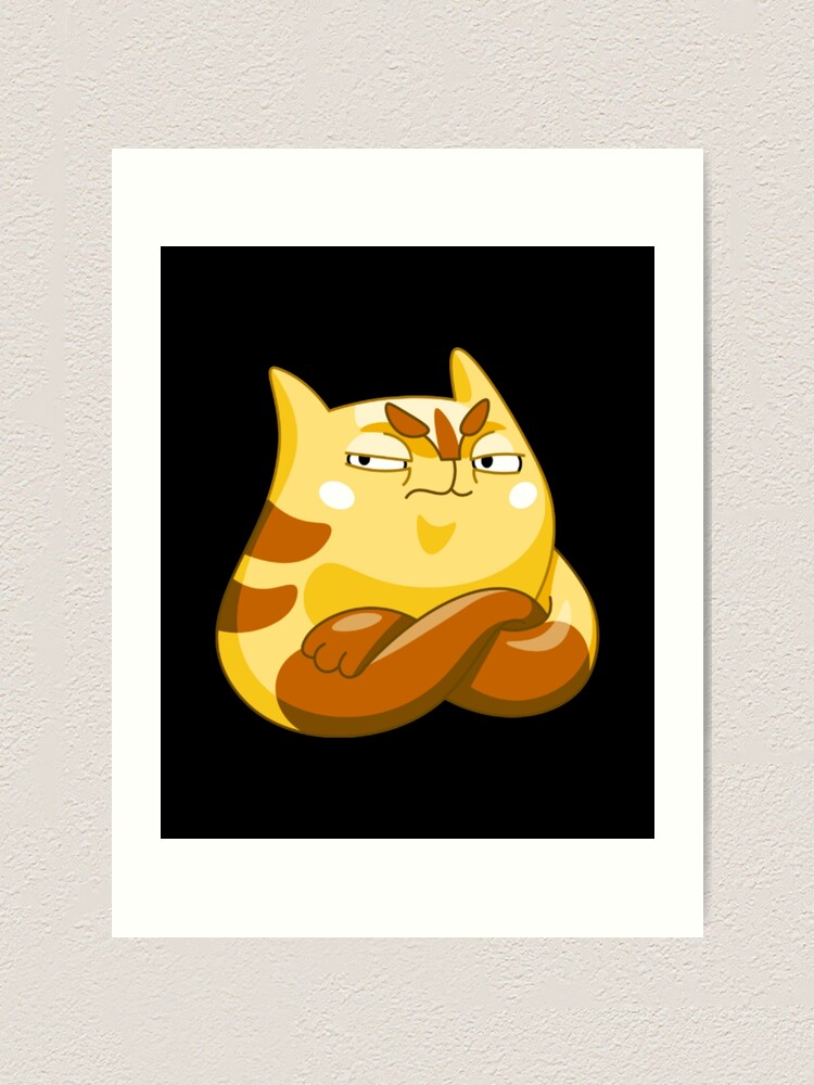 "Sad Cat Meme" Art Print for Sale by CorneliusDesign | Redbubble