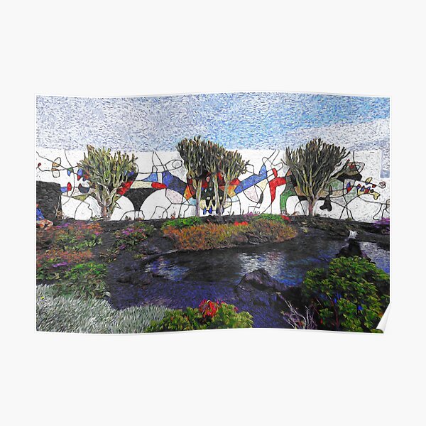 "Fundación Cesar Manrique - Vincent van Gogh Style" Poster for Sale by ...